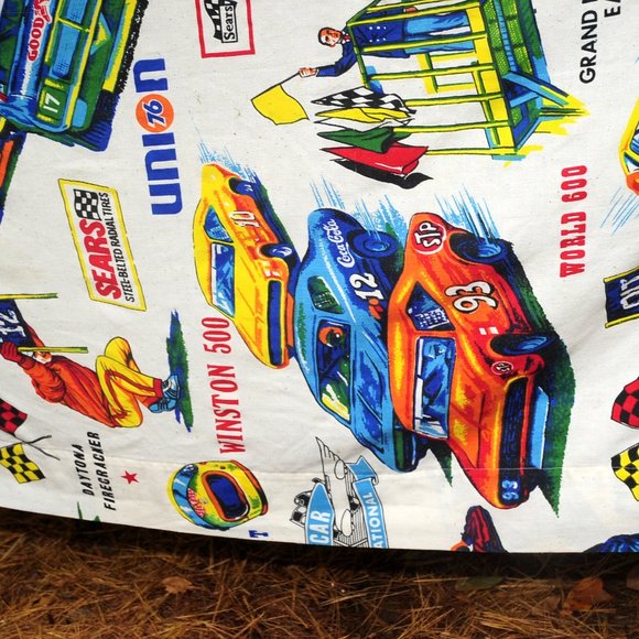 Vintage Sears Perma Prest | Bedding | Vtg 7s Nascar Sears Perma Prest ...